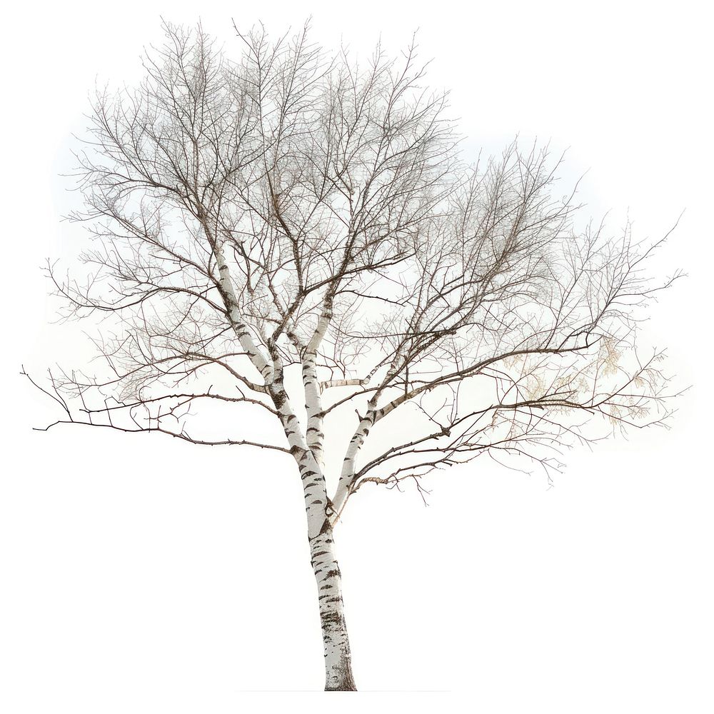 Bare birch tree winter scene | Free Photo - rawpixel