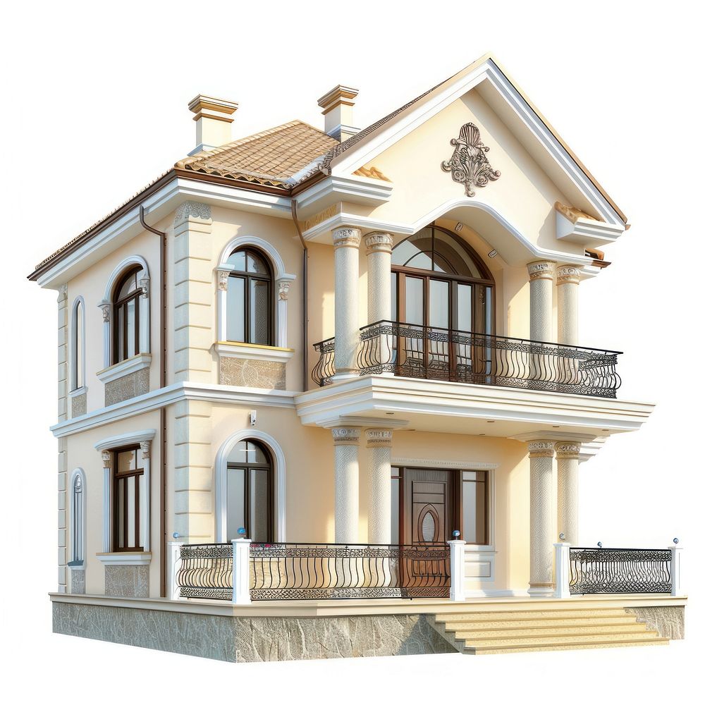 Elegant two-story classical house | Free Photo - rawpixel