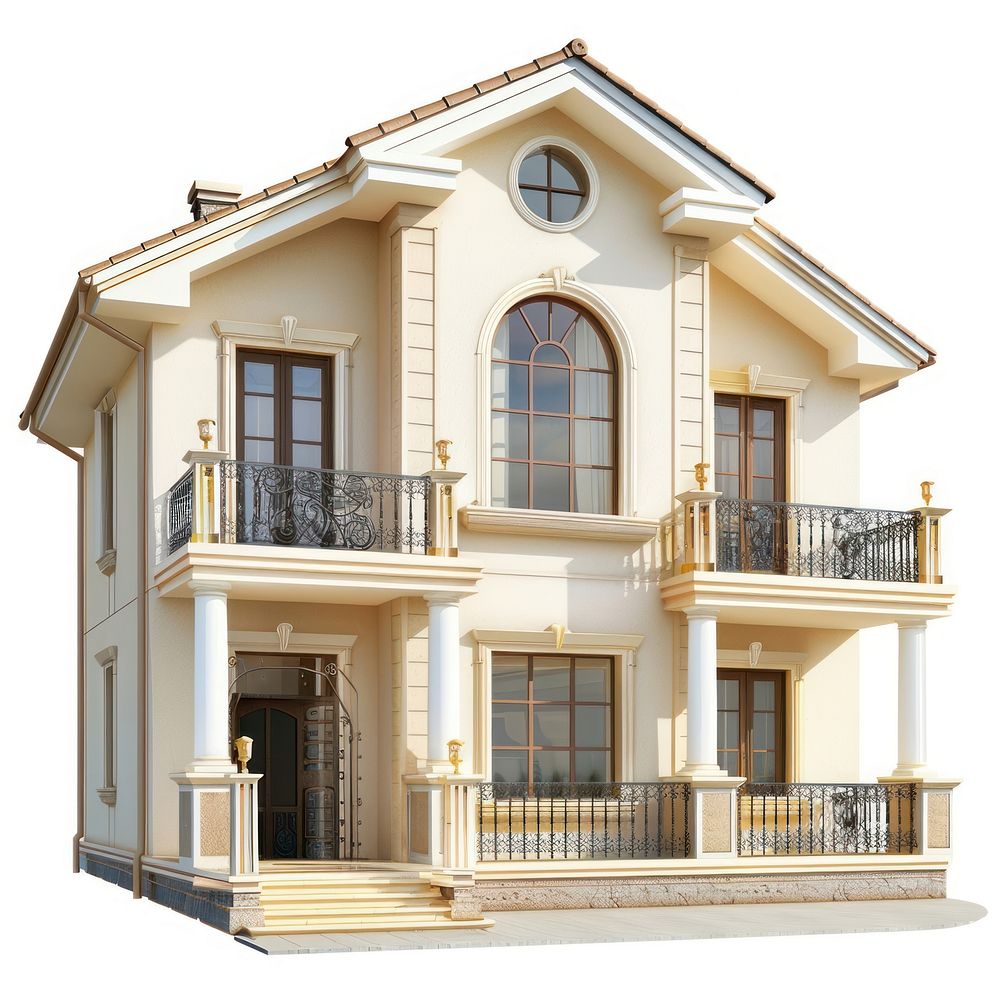 Elegant two-story classical house | Free Photo - rawpixel