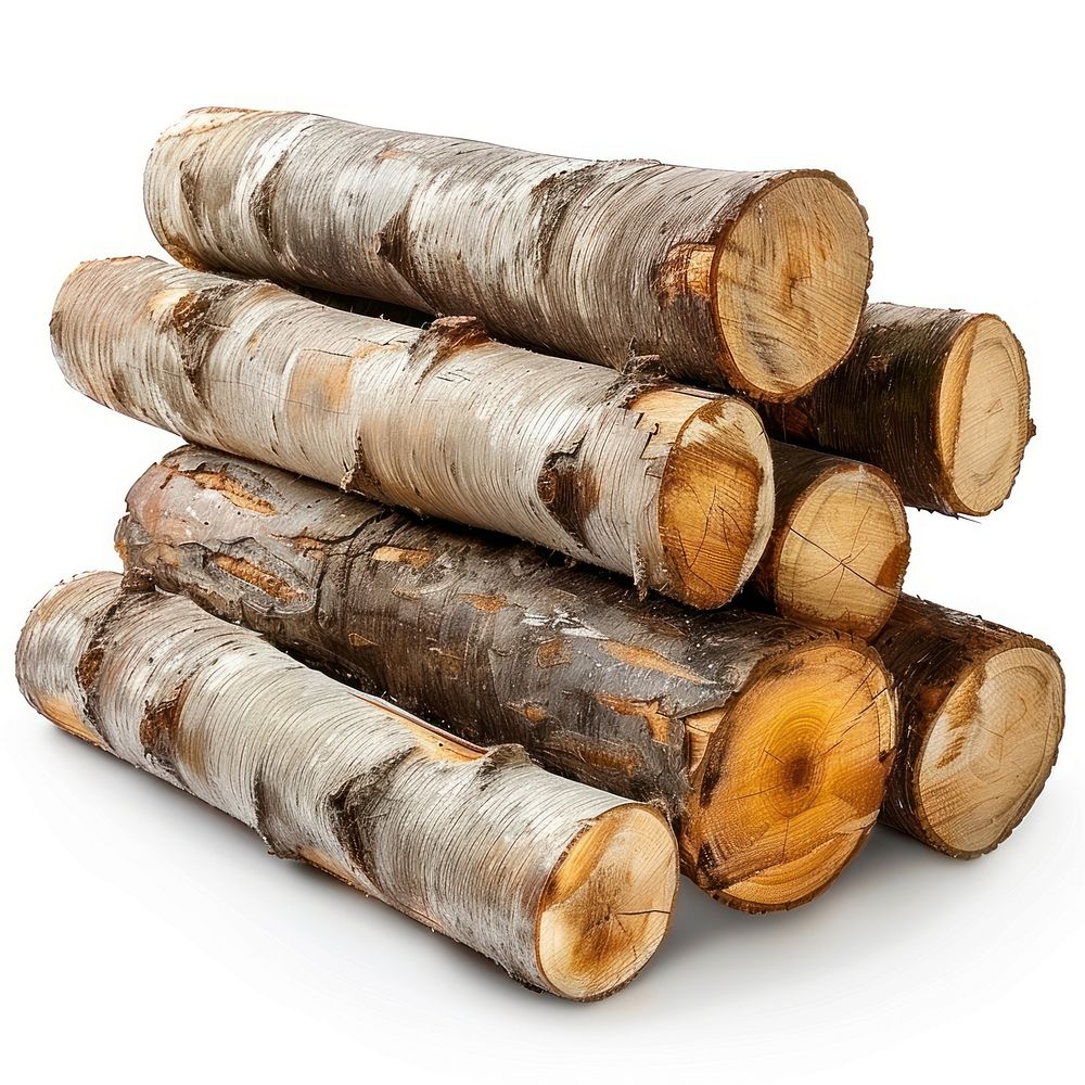 Stacked birch logs for firewood | Free Photo - rawpixel