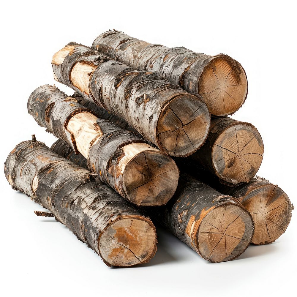 Stacked birch logs for firewood | Free Photo - rawpixel
