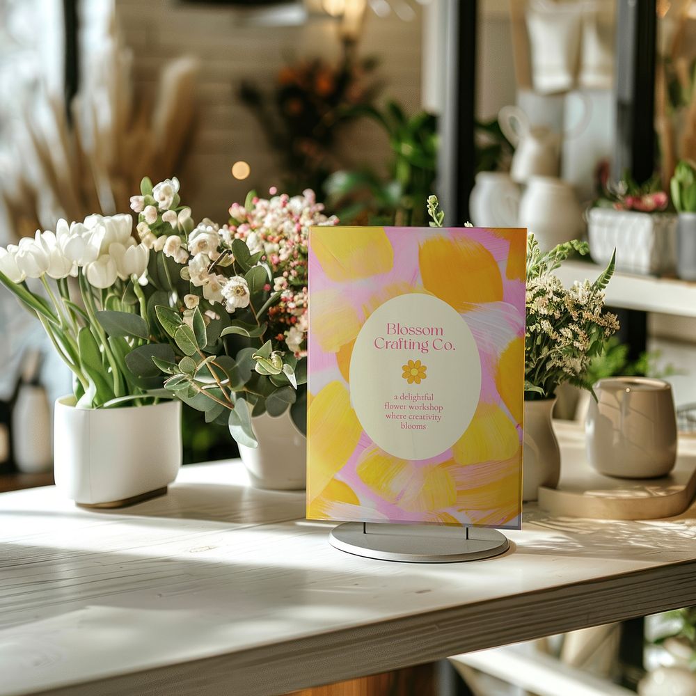 Tabletop sign mockup psd | Premium PSD Mockup - rawpixel