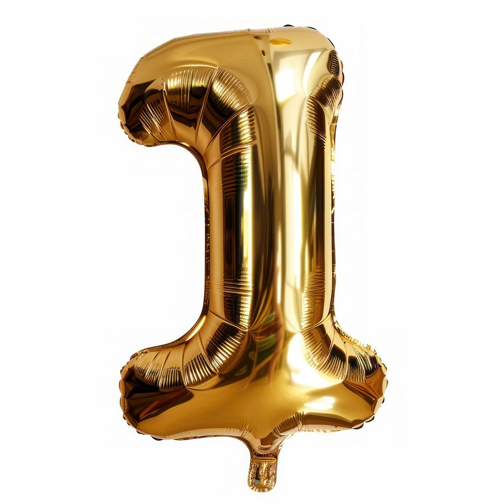 Golden balloon number one | Free Photo - rawpixel
