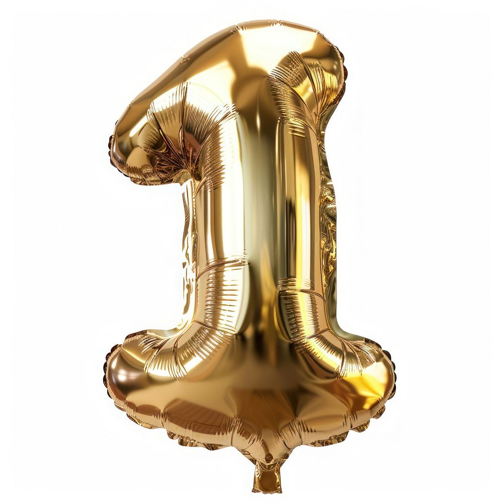 Golden balloon number one | Free Photo - rawpixel