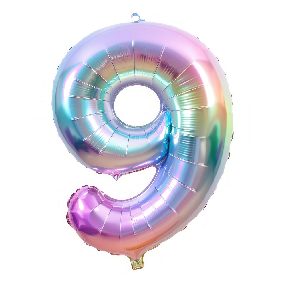 Colorful metallic number nine balloon | Free Photo - rawpixel