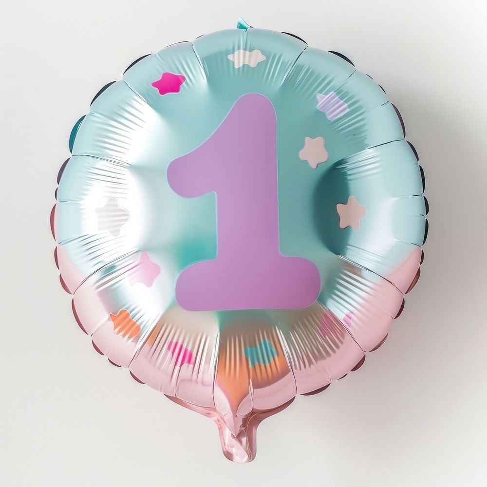 Colorful first birthday balloon | Free Photo - rawpixel