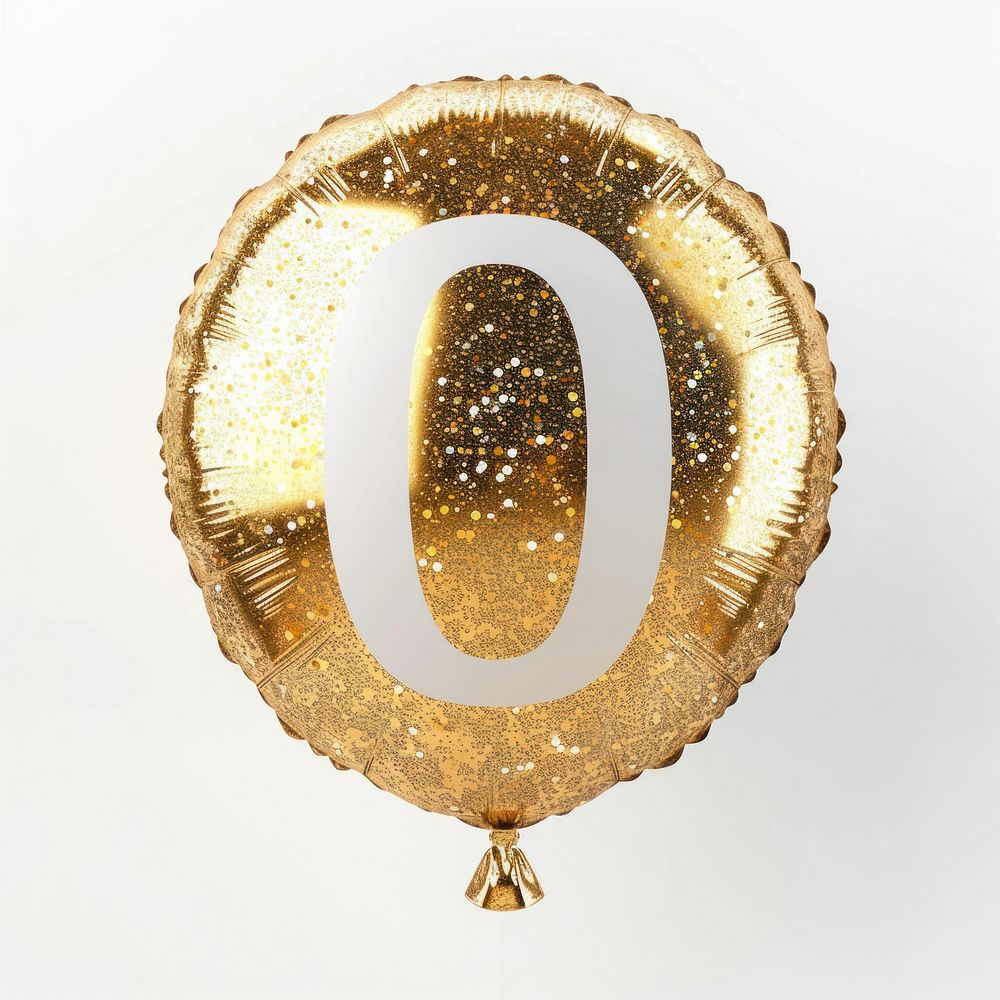 Golden zero balloon celebration | Free Photo - rawpixel