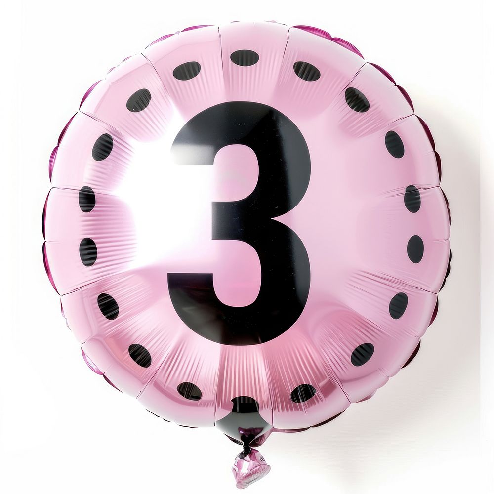 Pink number three balloon | Free Photo - rawpixel