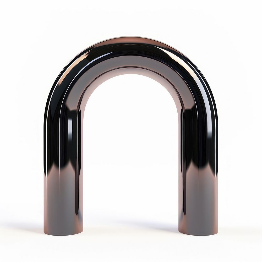 Shiny metallic U-shaped object | Free Photo - rawpixel