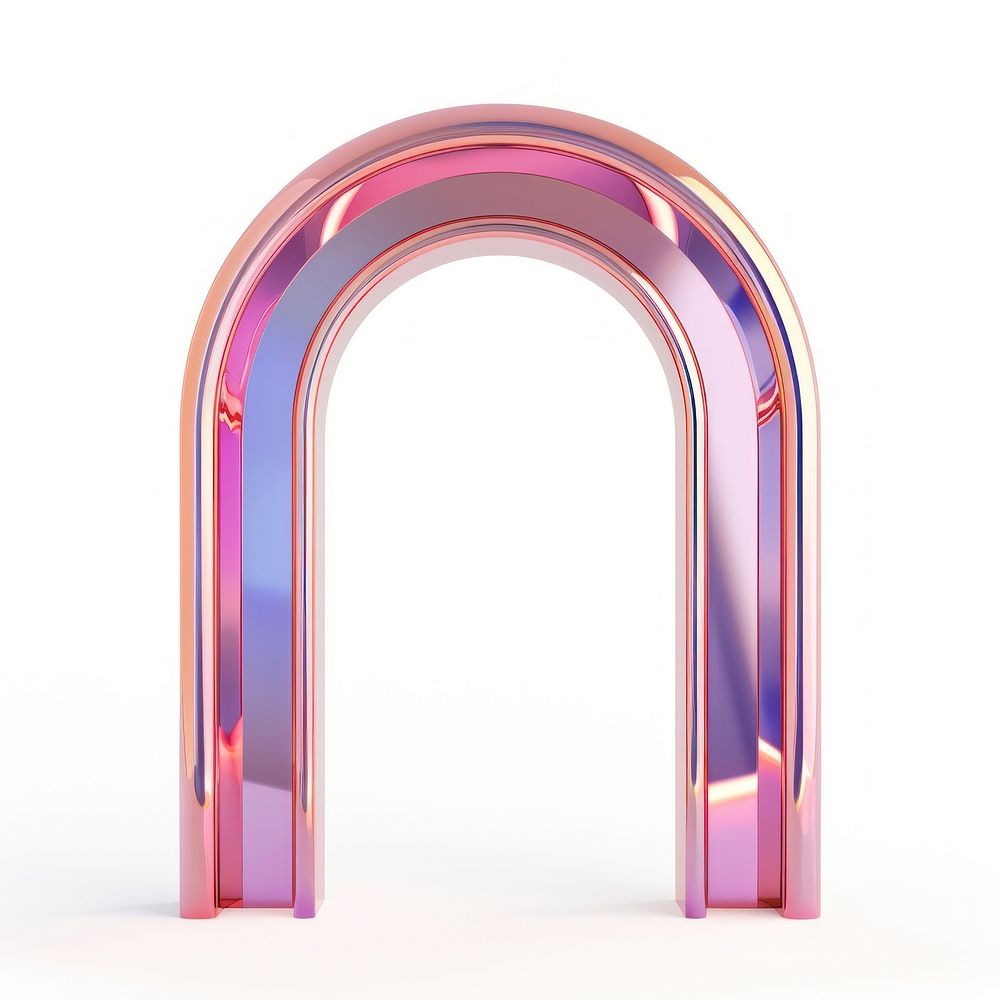 Colorful metallic arch sculpture | Free Photo - rawpixel