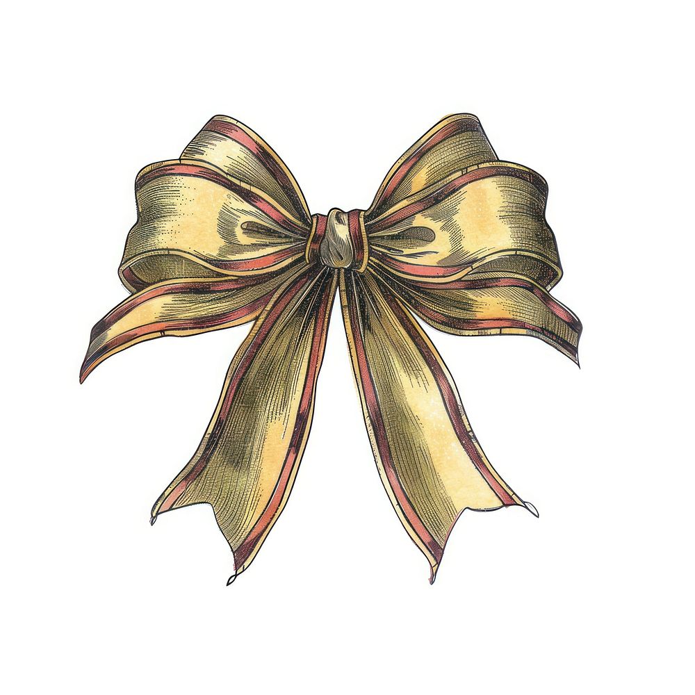 Elegant vintage ribbon bow illustration | Free Photo Illustration ...