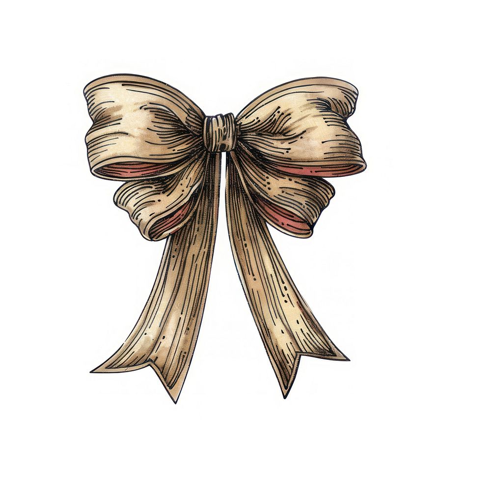 Elegant vintage decorative ribbon bow | Free Photo Illustration - rawpixel