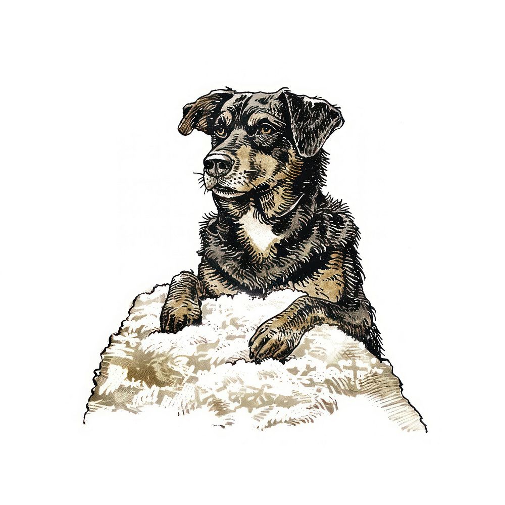 Detailed dog portrait illustration | Free Photo Illustration - rawpixel