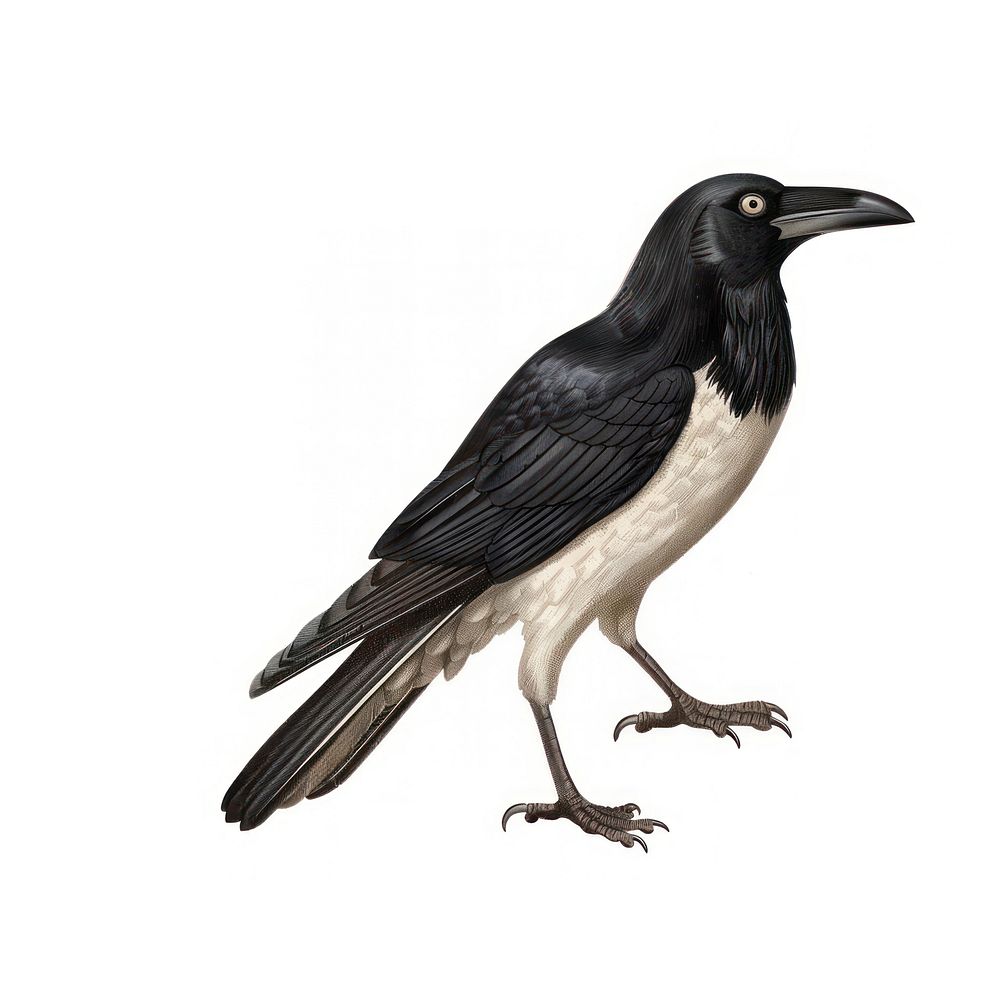 Detailed illustration of a crow | Free Photo Illustration - rawpixel