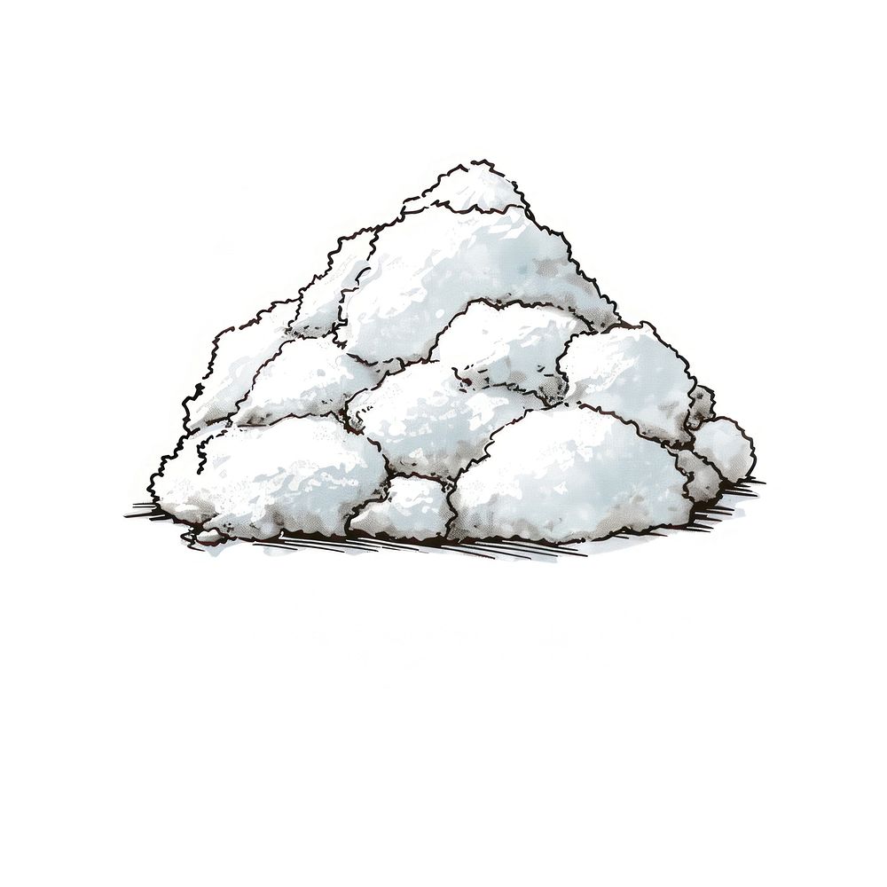 Snow pile illustration, winter theme | Free Photo Illustration - rawpixel