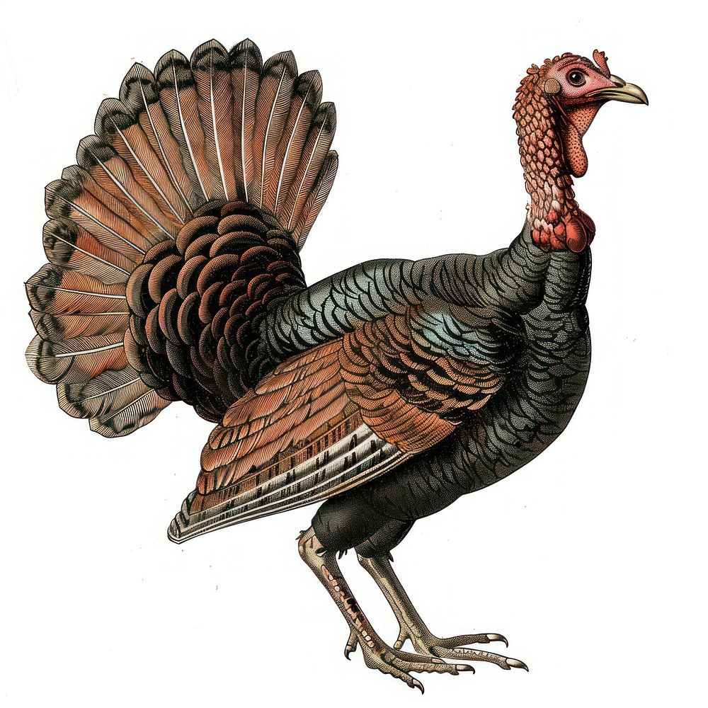 Detailed turkey bird illustration | Free Photo Illustration - rawpixel
