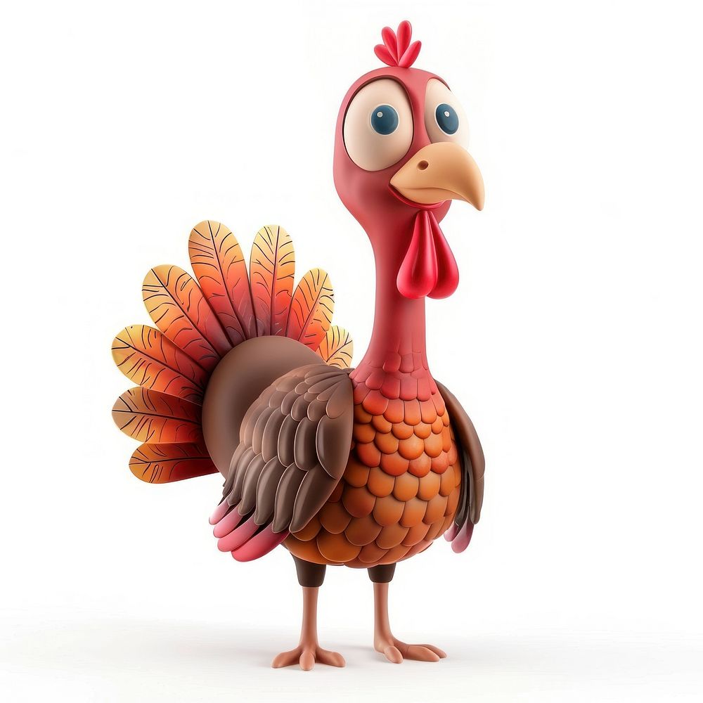 Colorful cartoon turkey illustration | Free Photo Illustration - rawpixel