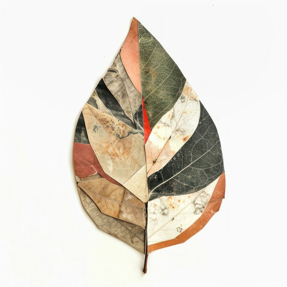 Colorful leaf collage art | Free Photo Illustration - rawpixel