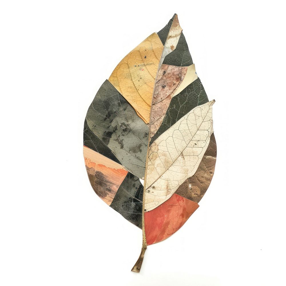Colorful autumn leaf collage art | Free Photo Illustration - rawpixel