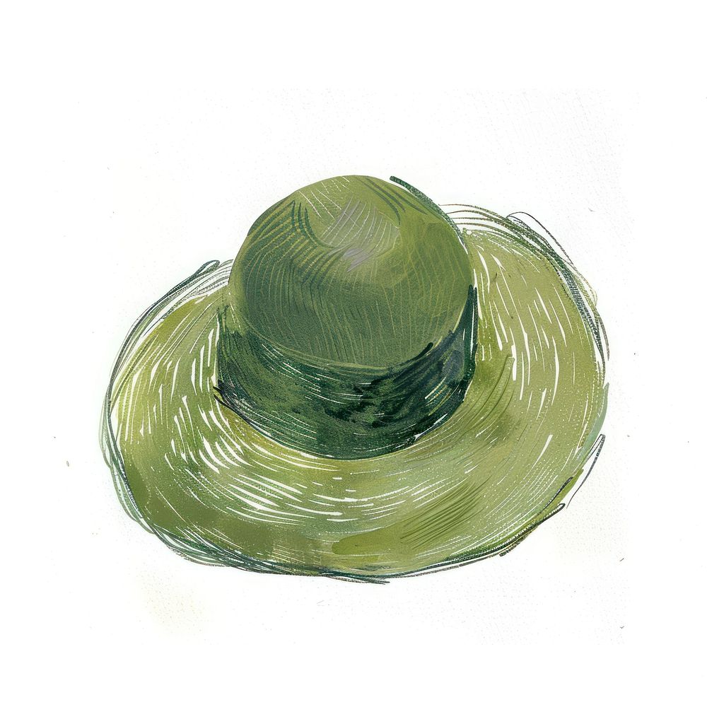 Green hat illustration art | Free Photo Illustration - rawpixel