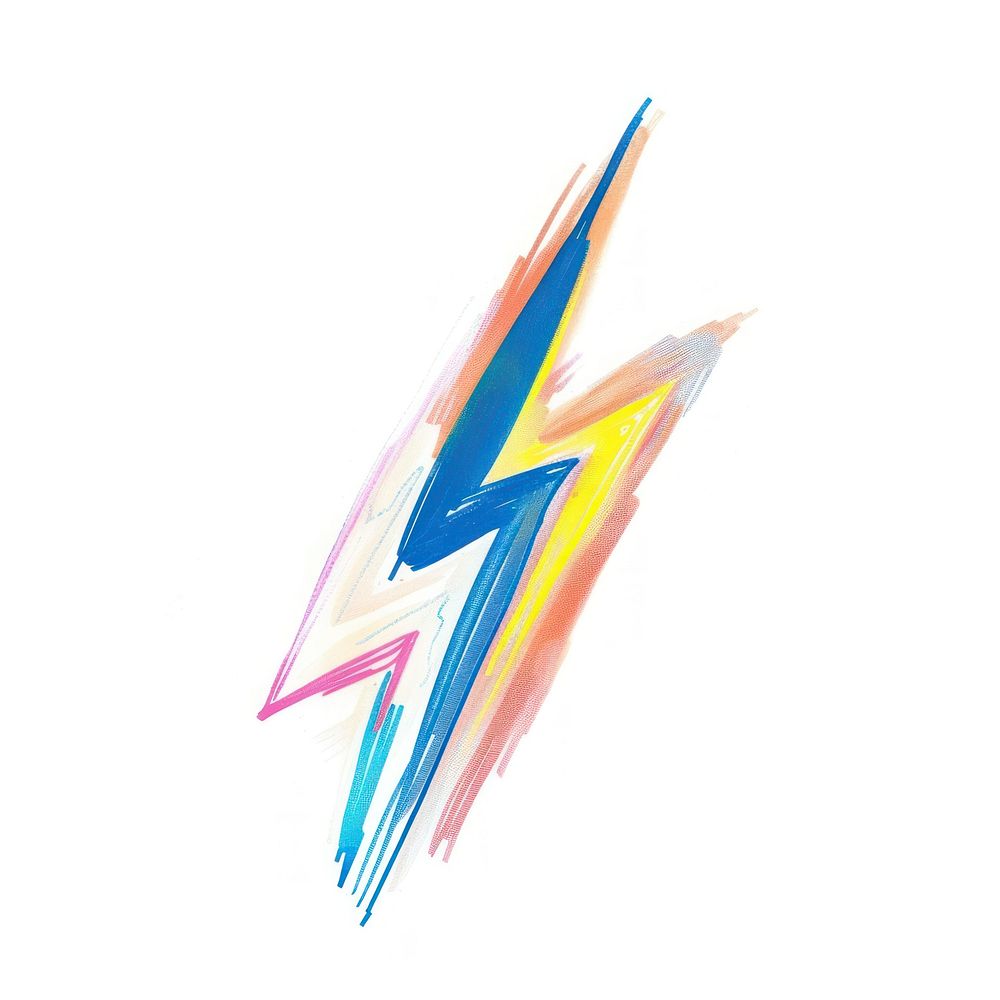 Colorful abstract lightning bolt illustration | Free Photo Illustration ...