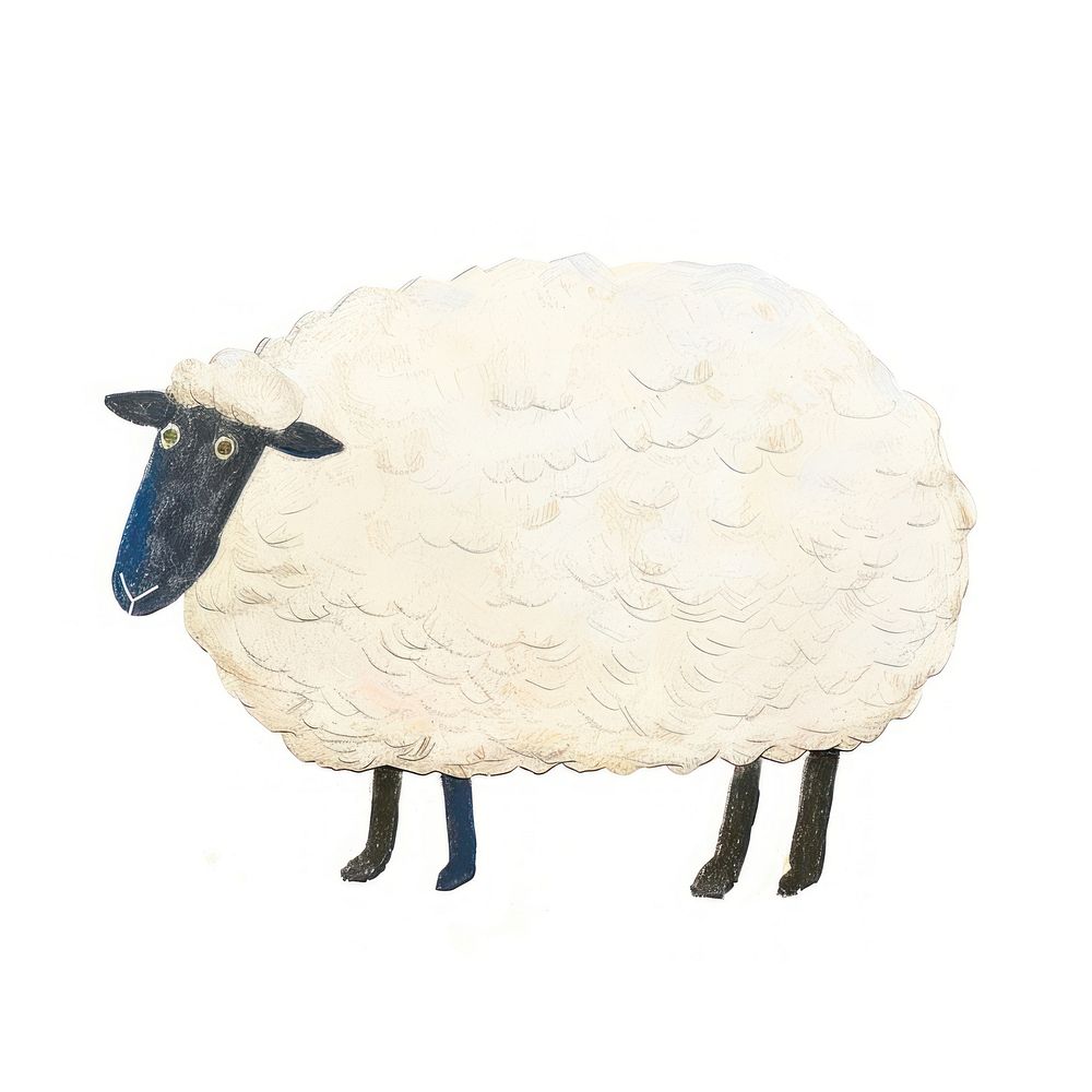 Whimsical sheep illustration, textured. | Free Photo Illustration ...
