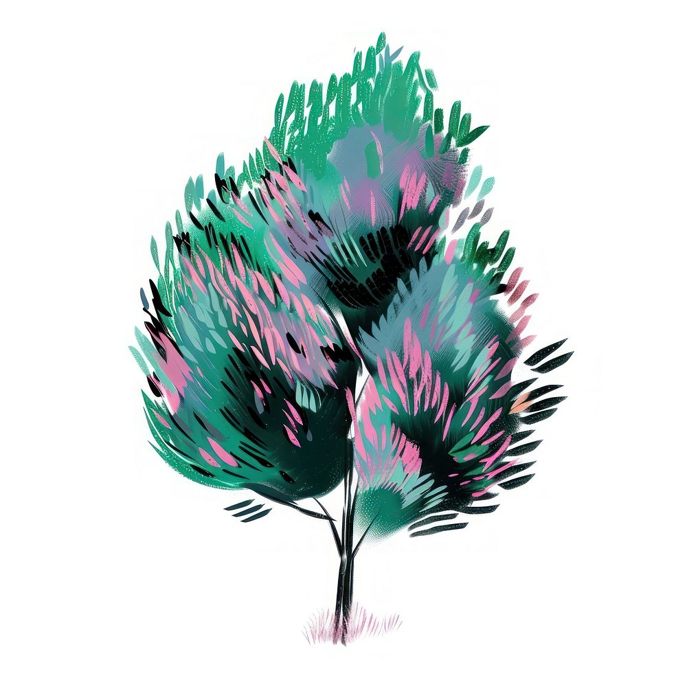 Vibrant abstract tree illustration | Free Photo Illustration - rawpixel