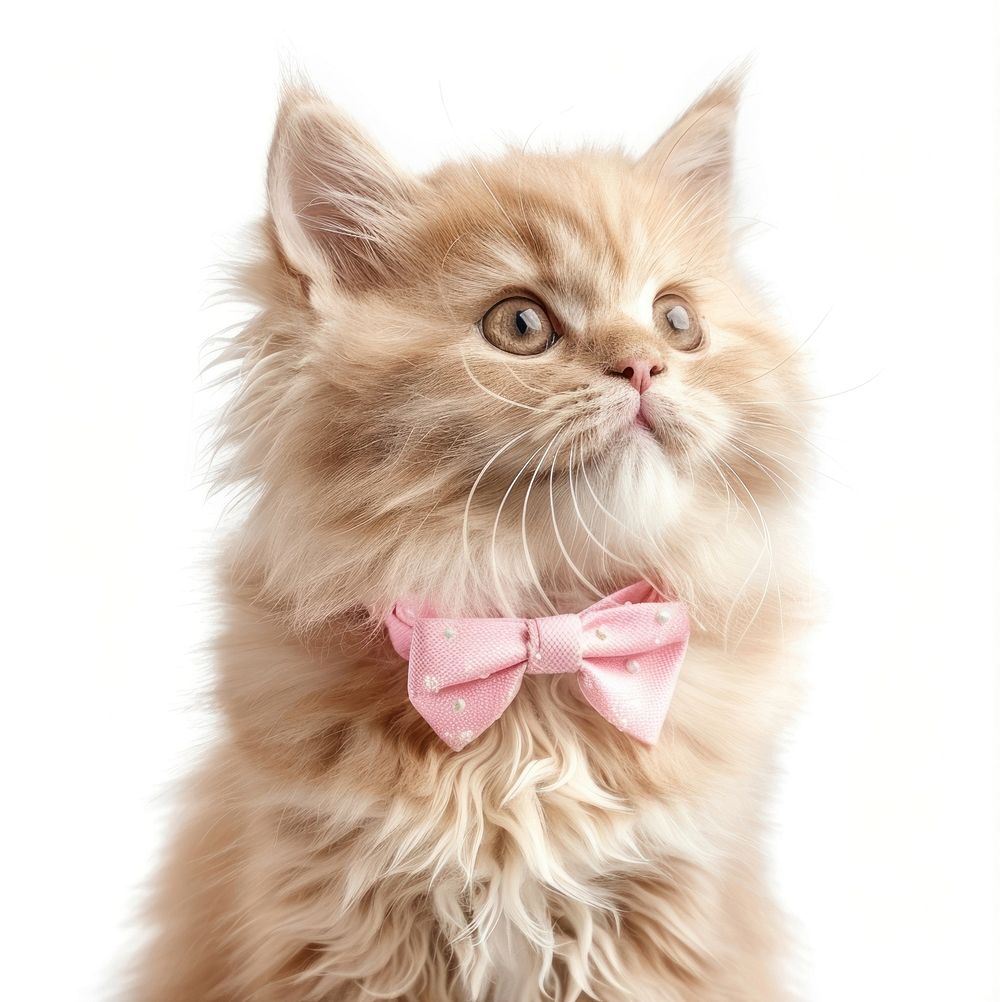 Adorable kitten with pink bow | Free Photo - rawpixel
