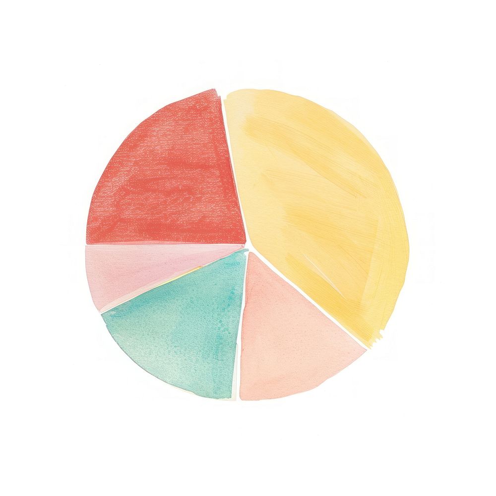 Colorful watercolor pie chart illustration | Free Photo Illustration ...