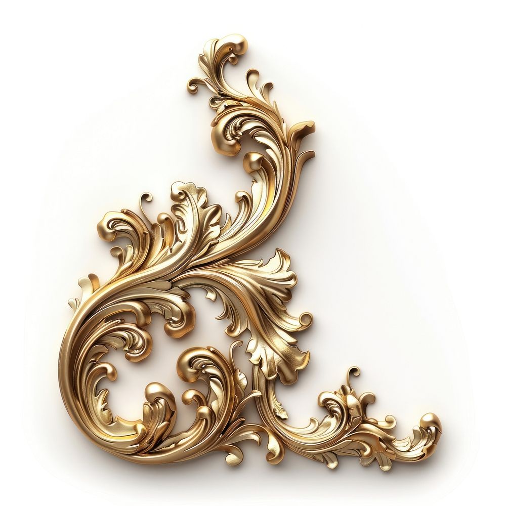 Elegant golden ornate corner design | Free Photo - rawpixel