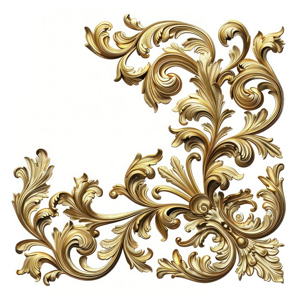 Elegant gold ornate corner design | Free Photo - rawpixel