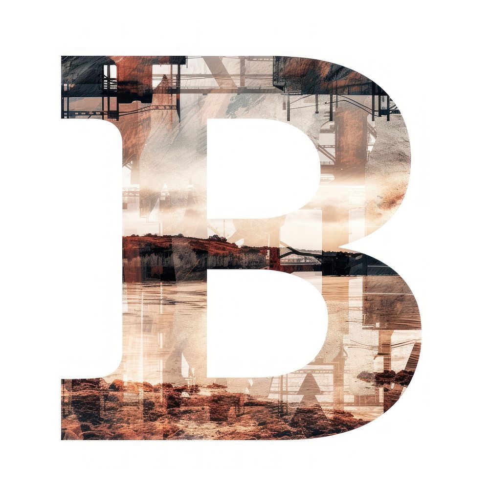 Letter B text white background | Free Photo Illustration - rawpixel
