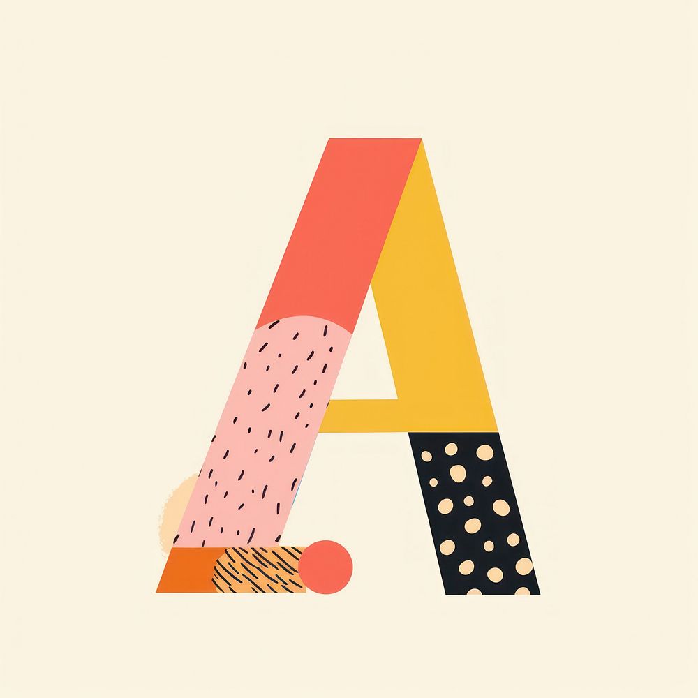 Alphabet A art creativity pattern. | Free Photo Illustration - rawpixel