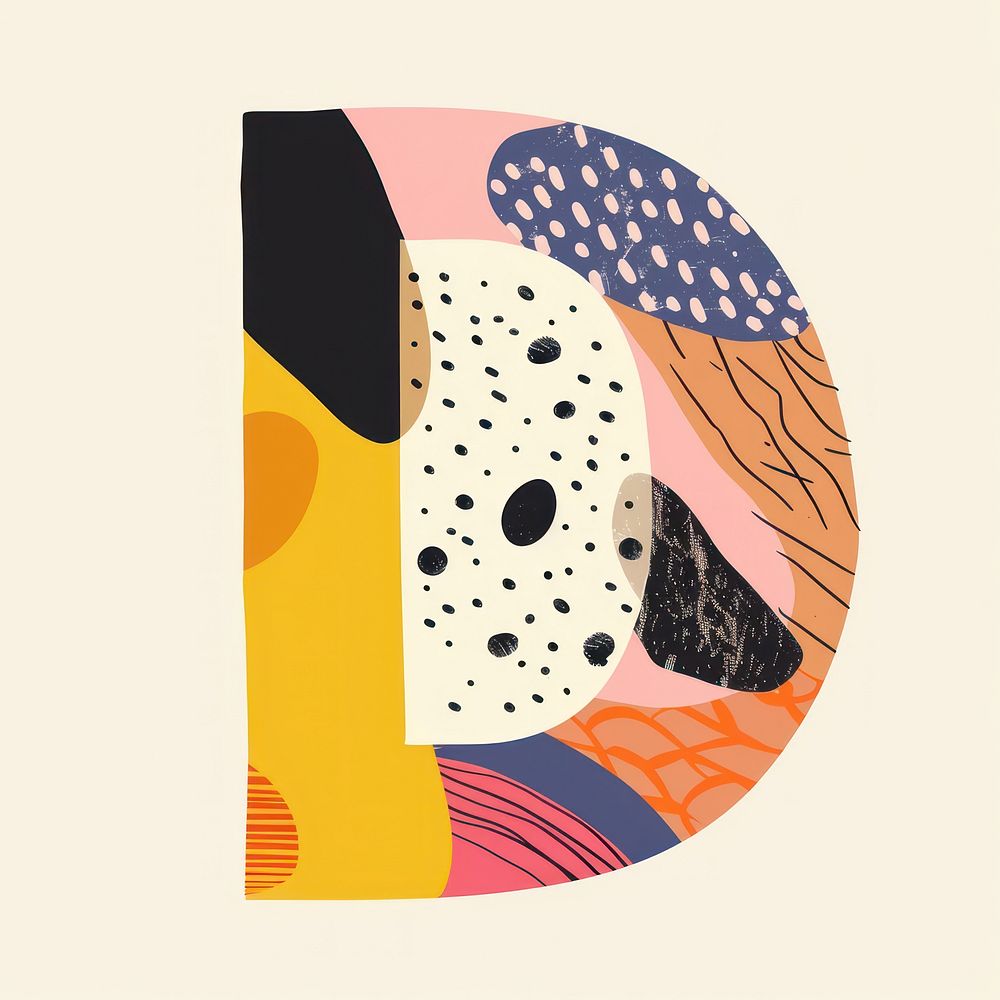 Alphabet D art pattern creativity. | Free Photo Illustration - rawpixel