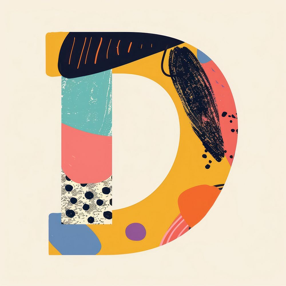 Alphabet D text art creativity. | Free Photo Illustration - rawpixel