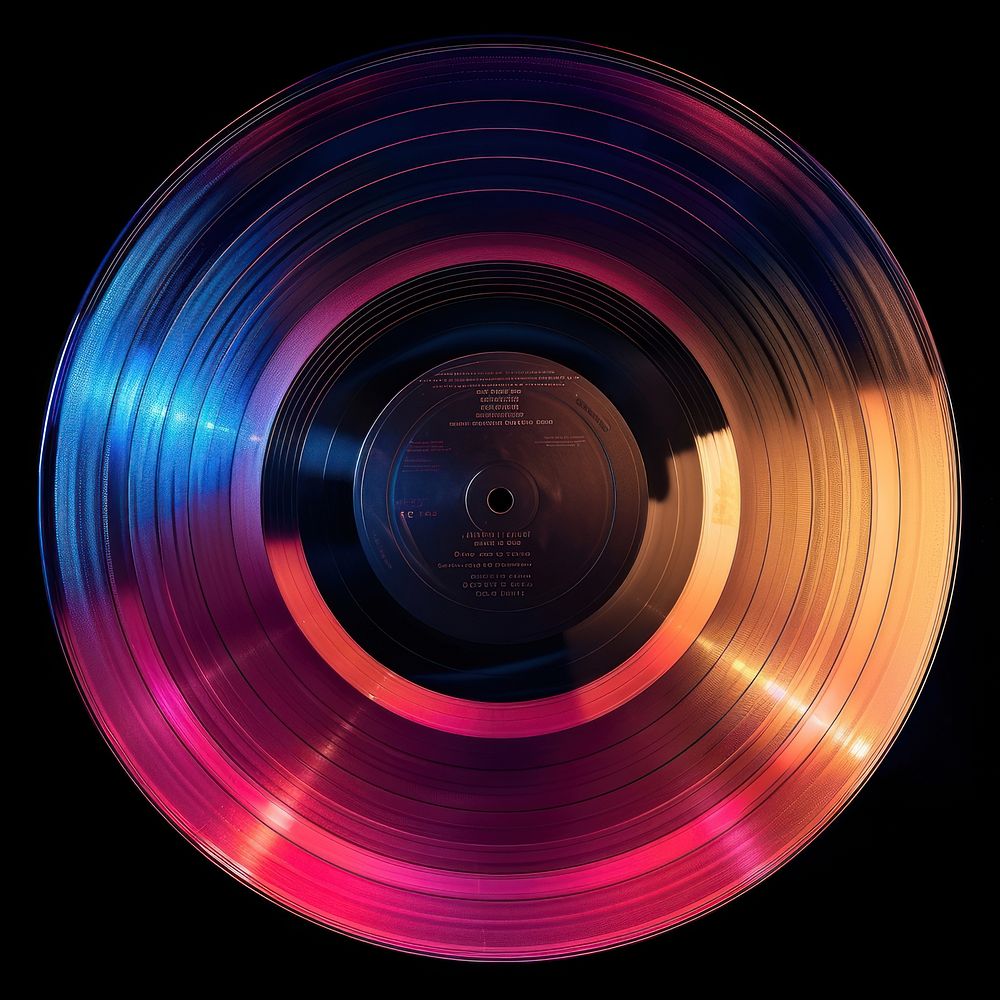Colorful vinyl record art | Free Photo - rawpixel