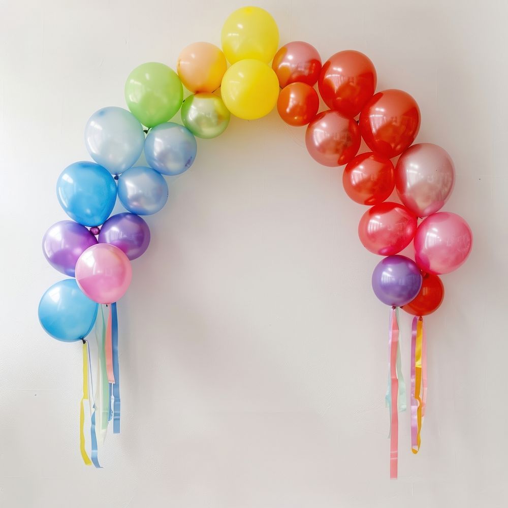 Colorful balloon arch decoration | Free Photo - rawpixel