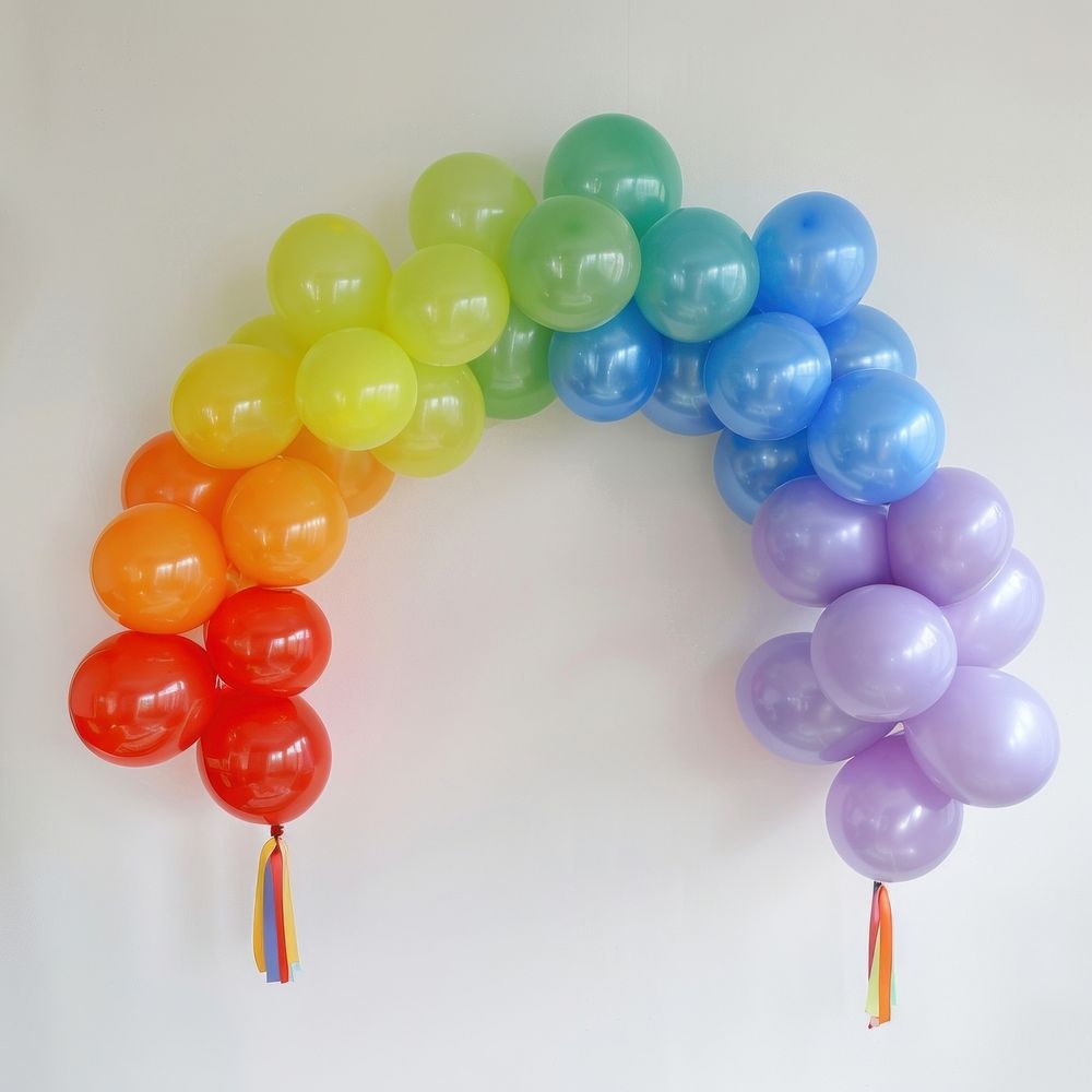 Colorful balloon arch decoration | Free Photo - rawpixel