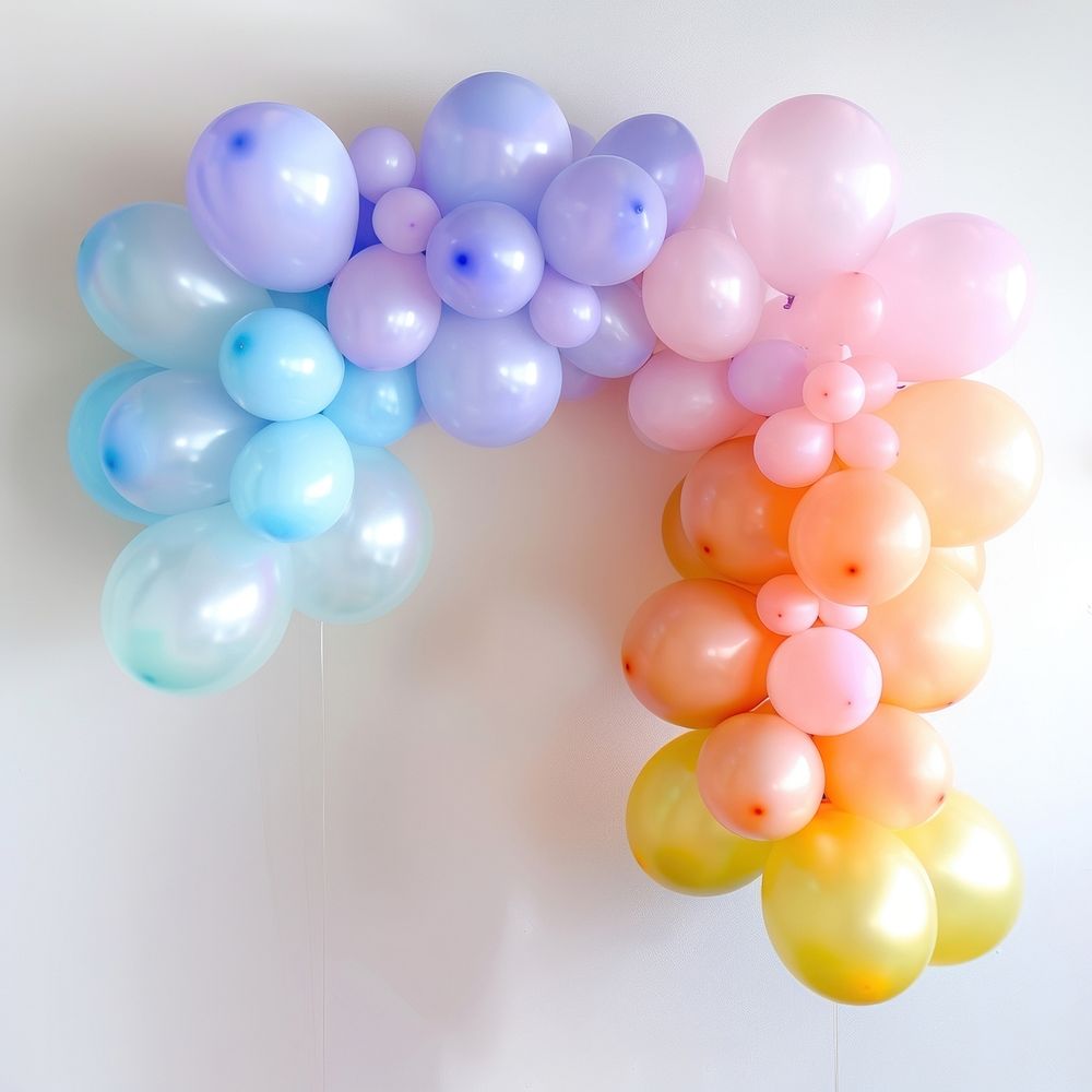 Colorful balloon arch decoration | Free Photo - rawpixel