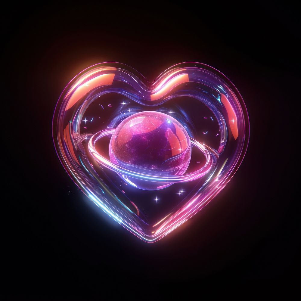 3D heart rings symbol disk | Free Photo Illustration - rawpixel