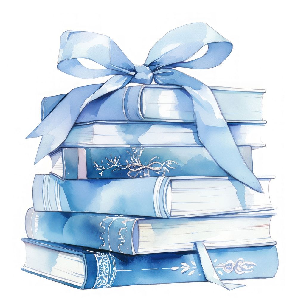 Elegant stack of blue books | Free Photo Illustration - rawpixel