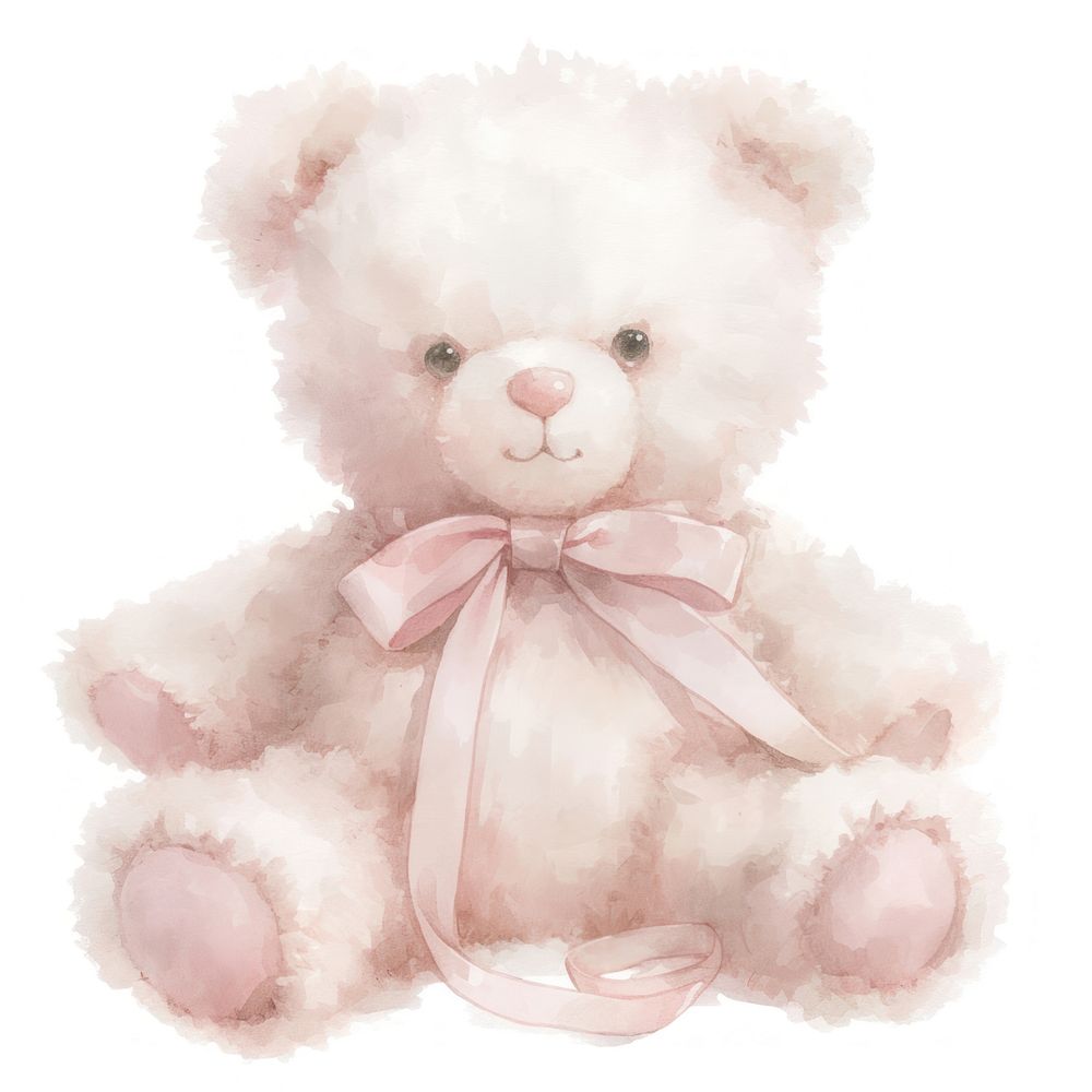 Adorable fluffy teddy bear illustration | Free Photo Illustration ...