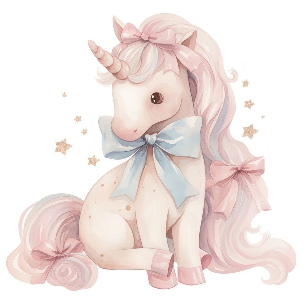 Cute pastel unicorn illustration | Free Photo Illustration - rawpixel