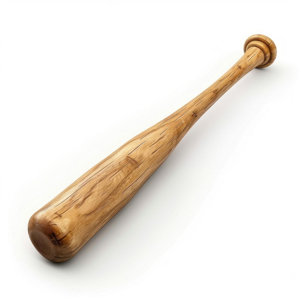 Wooden baseball bat isolated white | Free Photo - rawpixel