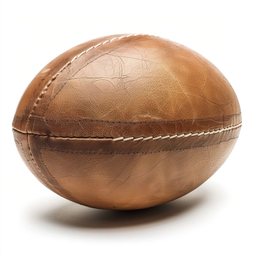 Vintage leather rugby ball closeup | Free Photo - rawpixel