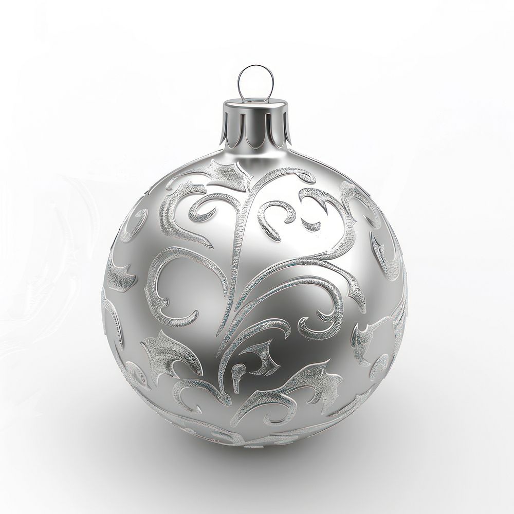 Elegant silver Christmas ornament | Free Photo - rawpixel