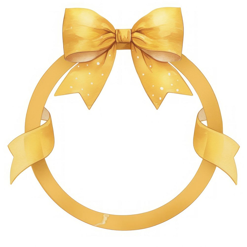 Elegant golden ribbon frame | Free Photo Illustration - rawpixel