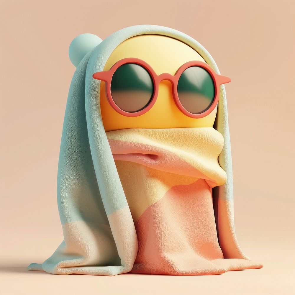 Stylish emoji wrapped in blanket | Free Photo Illustration - rawpixel