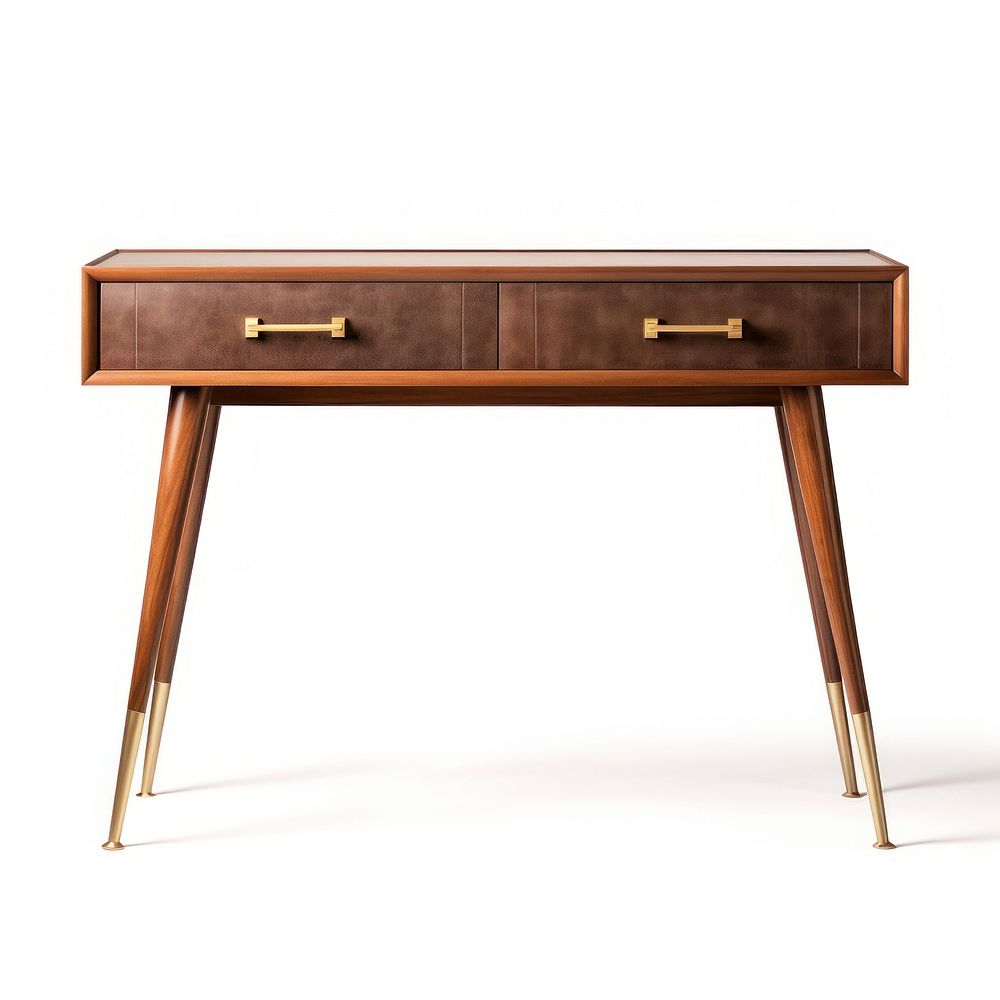 Elegant mid-century modern wooden desk | Free Photo - rawpixel