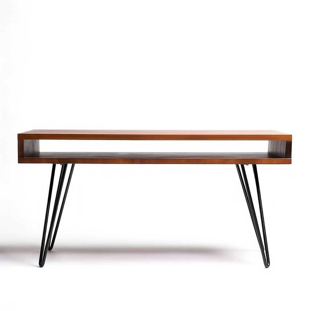 Modern minimalist wooden console table | Free Photo - rawpixel